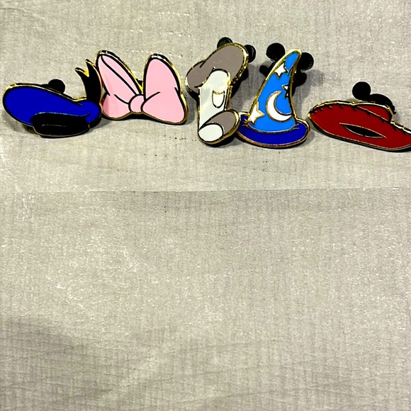 Other | Disney Hat Set Of Sorcerer Mickey Woody Steamboat Willy Daisy ...